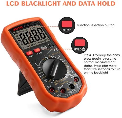 Multimetro ZOTO 6000 Conteggi Digital Multi Tester Elettrico Voltmetro ...