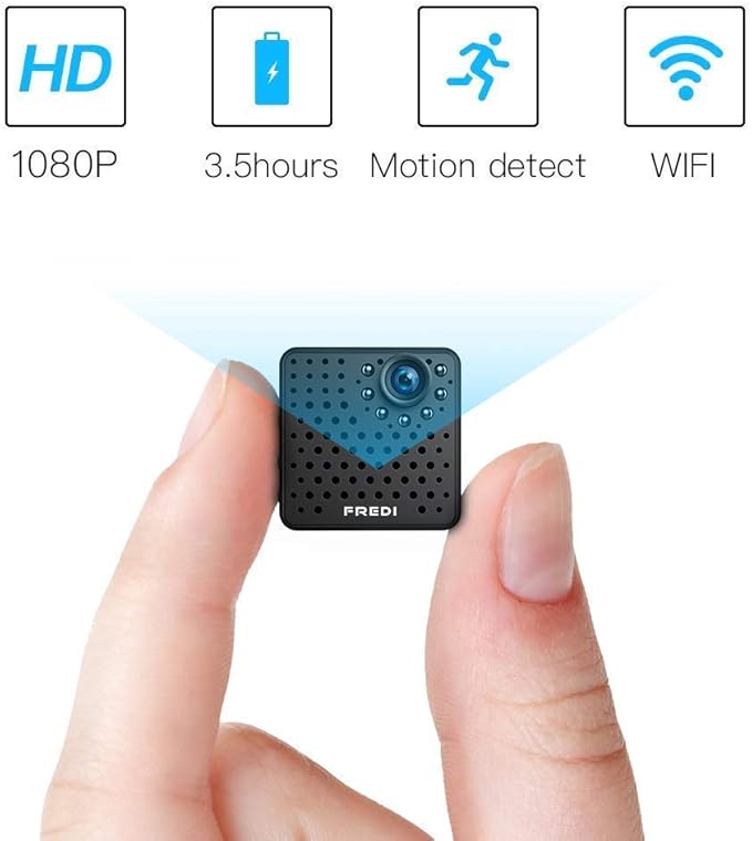 FREDI HD 1080P wireless ip telecamera spy cam mini telecamera ...