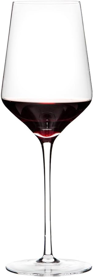 Amazon.com | Triangle Hand-blown Lead-free Crystal Glass Wine Glasses ...