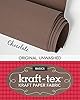 kraft-tex Chocolate Original Unwashed: Kraft Fabric Paper, 19” x 1.5 ...