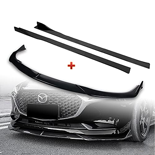 Q1-TECH, 9-Piece Front Bumper Body Kit Lip & Side Skirt Extensions ...
