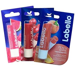 Amazon.com : Labello Watermelon Shine, Labello Cherry Shine, Labello ...