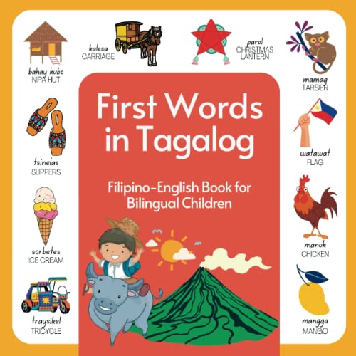 First Words in Tagalog Book: Filipino-English Book for Bilingual ...