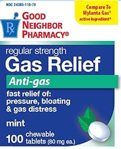 Amazon.com: Good Neighbor Pharmacy Gas Relief 100ct Chewable Tablets ...