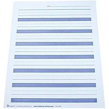 Amazon.com: Raised Lines Paper - Widelines - Portrait: Health ...