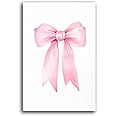 Amazon.com: Preppy Canvas Wall Art Pink Bow Print Preppy Wall Art ...