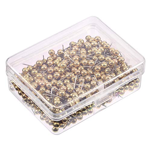 500 Pack Map Push Pins Map Tacks Small Size (Gold, 1/8 Inch) | Pricepulse