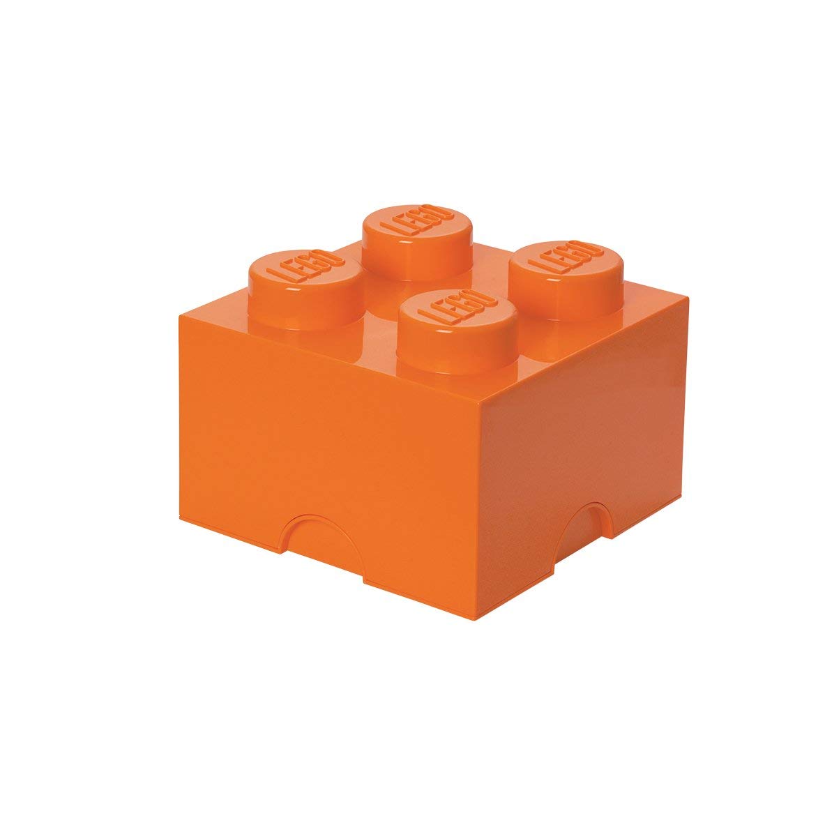 Buy LEGO Brick 4 Knobs Stackable Storage Box Bright Orange 5 7 Litre