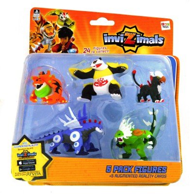 IMC Toys 30039 - Pack 5 Figuras Invizimals - XIONG MAO - TOXITOAD ...