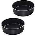 Amazon.com: P&P CHEF 6 Inch Non-Stick Cake Pans Set of 2, Round Baking ...