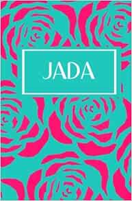 Jada: Personalized Name Journal (Jada Pink Floral on Teal Personal ...