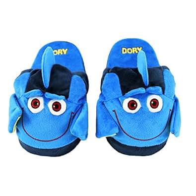 Amazon.com | Stompeez Animated Dory Plush Slippers - Ultra Soft and ...