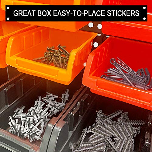 ARTIPOLY 30 Pieces Wall Mounted Screw Organizer, Garage Storage Rack ...