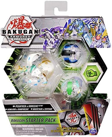 Bakugan Starter Pack 3-Pack, Fused Diamond Pegatrix x Goreene Ultra, Armored Alliance ...