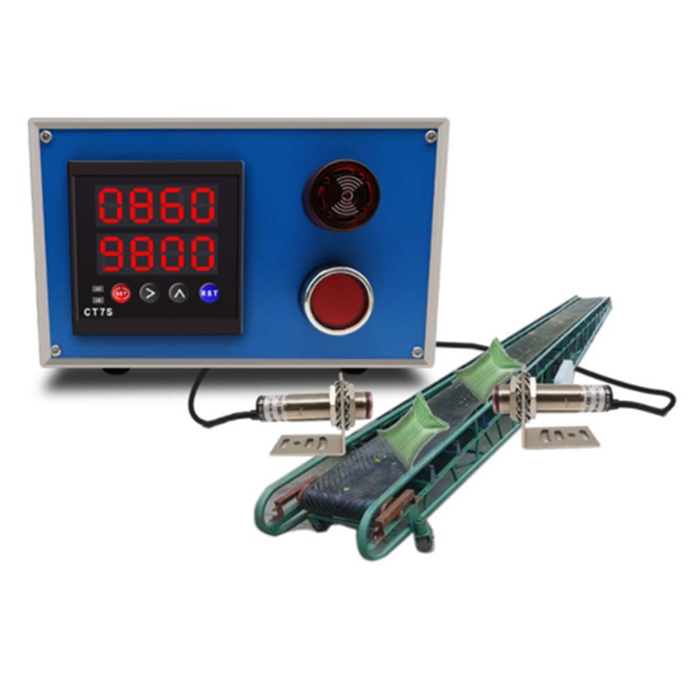 Amazon.com: JIAWANSHUN Conveyor Counter LED Digital Punch Counter Tally ...