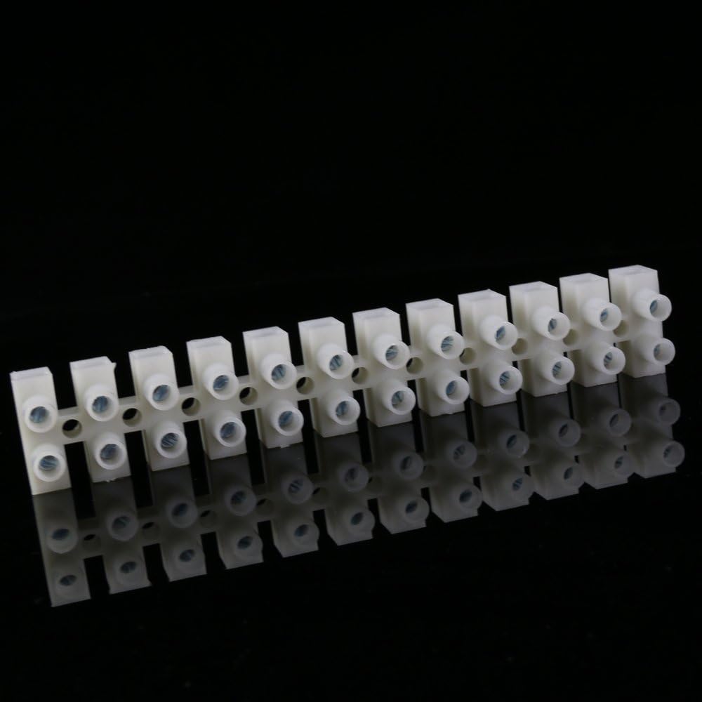 Barrier Terminal Block 6 Pack 32A Screw Terminal Block Dual Rows 12 ...