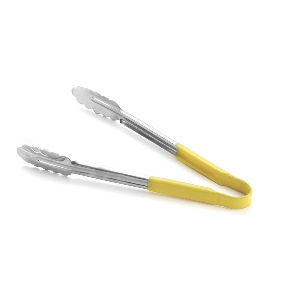 Colour Coded Stainless Steel Tongs 12inch Yellow | Buffet Tongs ...