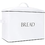 Amazon.com: Extra Large White Farmhouse Bread Box for Kitchen ...