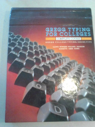 Gregg Typing for Colleges: Complete Course (Gregg college typing ...