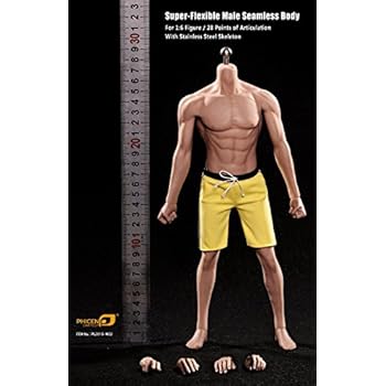 Amazon.com: Phicen 1/6 Scale Super Flexible Male Muscular Seamless Body ...