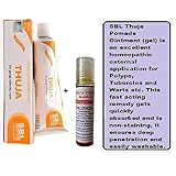 New Thuja Ointment (25g) with Thuja Roll-On (10ml) for Wart, Polypi and ...