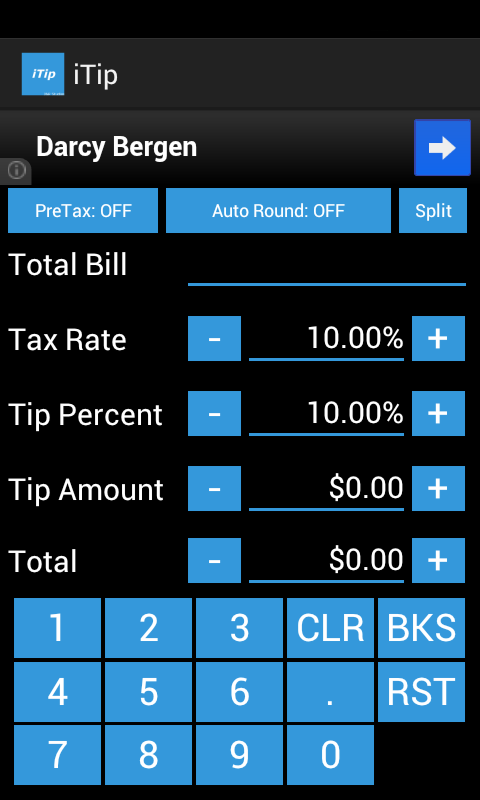 Amazon.com: iTip - free tipping calculator: Appstore for Android