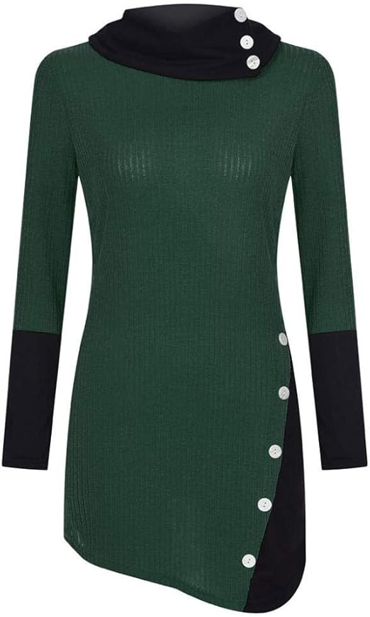 YTYH Damenoberteile Herbst und Winter Neuer langärmeliger ...