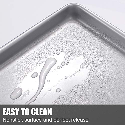 JOHO BAKING Sheet Pans Cookie Sheets, Baking Sheet for Oven Nonstick ...