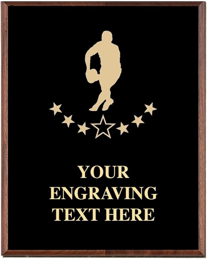 Amazon.com : Rugby Plaques, Custom Engraved Rugby Player Trophy Plaque ...