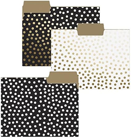 Graphique Gold Dots File Folder Set - File Set Includes 9 Folders with ...