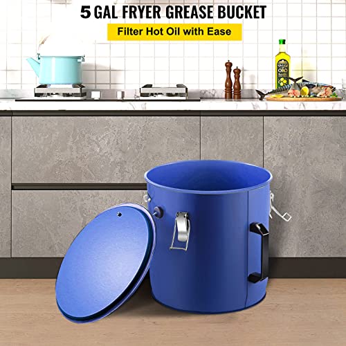 Fryer Grease Bucket Oil Disposal Caddy 10 Gal Bucket With Filter Bag ...