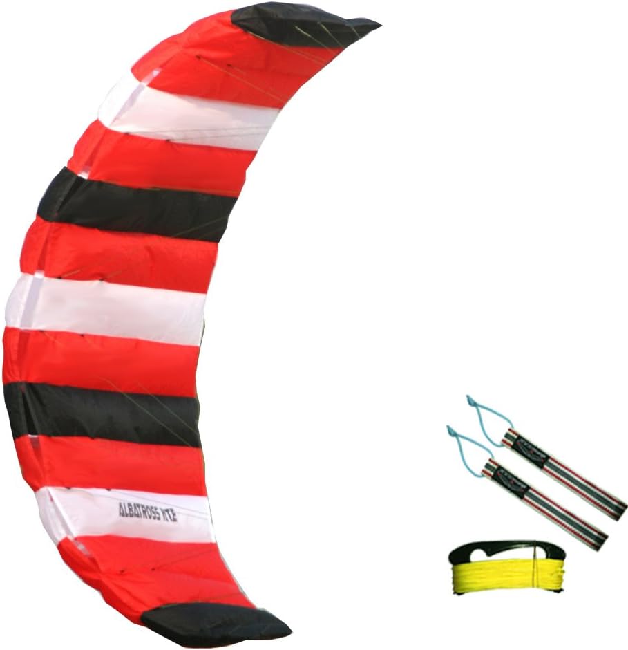 Amazon.com: Albatross New Style 2.6M Soft Parafoil Kite Dual Line Large ...