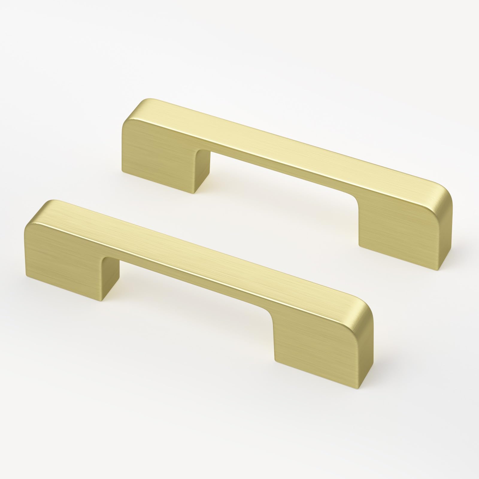 Rergy 3in Brushed Brass Drawer Pulls Gold Cabinet Handles 10 Pack ...