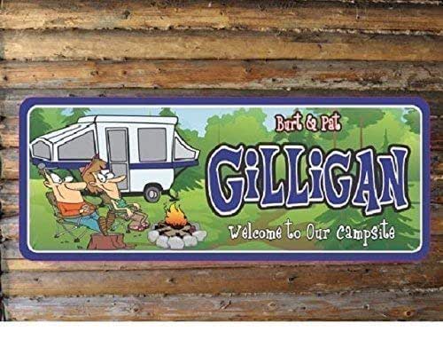 Amazon.com: Cute Campsite Welcome Sign - Personalized Camping Sign with ...