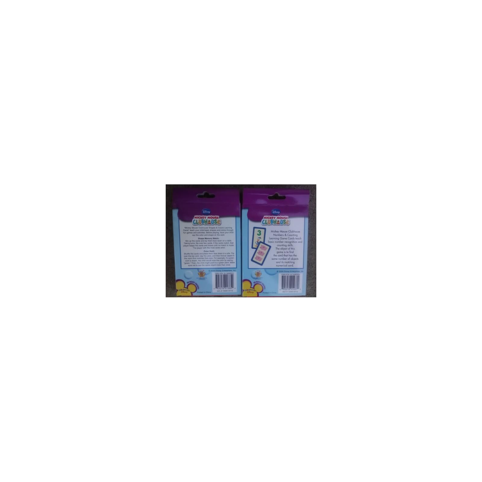 Disney Mickey Mouse Clubhouse Flash Cards (Set of 2 Decks). Colors ...