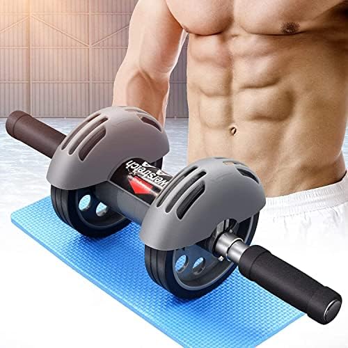 Ab Roller Wheel for Core Workouts - Automatic Rebound Trainer for ...