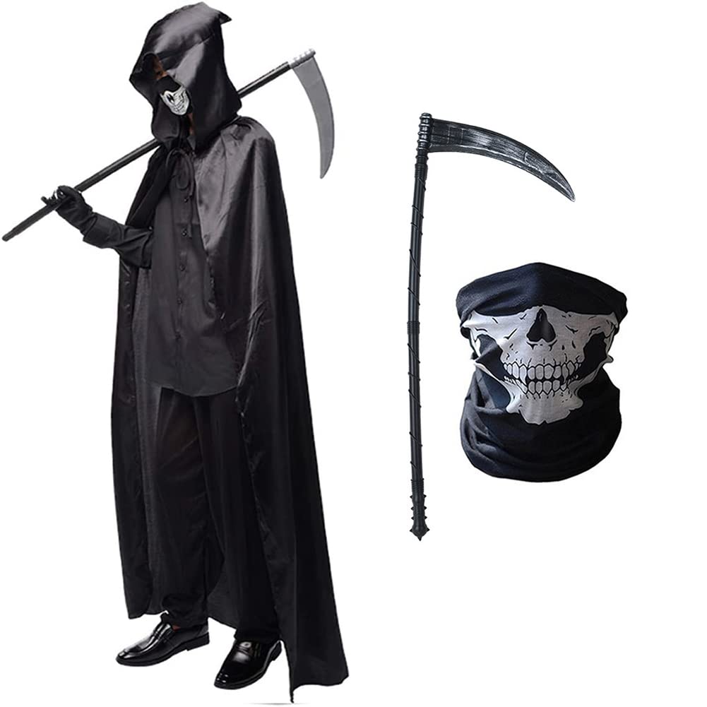 Mua Formemory Reaper Cosplay Cloak Costume, Reaper Cosplay Mask, Scythe ...