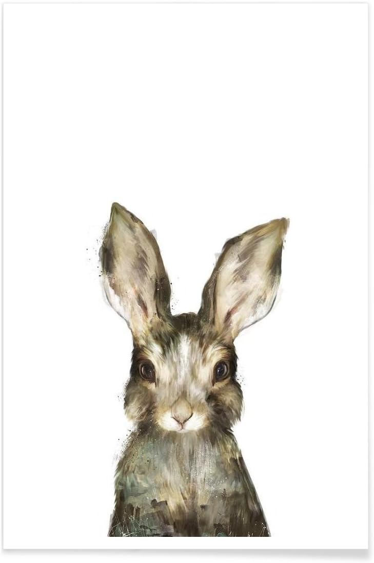 Juniqe® Affiche 20x30cm Art pour Enfants Lapins - Design Little Rabbit ...