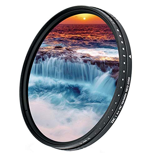 JJC 43mm ND Filter ND2-2000 VND Variable Neutral Density Adjustable ...