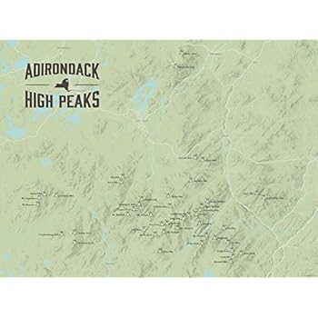 Amazon.com: Best Maps Ever Adirondack Fire Tower Challenge Map 11x14 ...