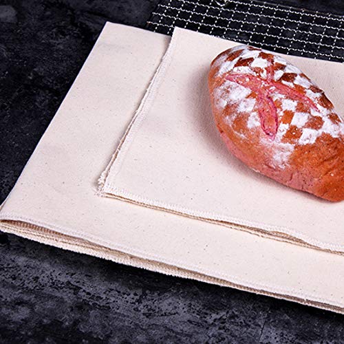 Oraunent 2 pcs Bread Cloth Baker's Dough Couche Cotton Fermented Cloth ...