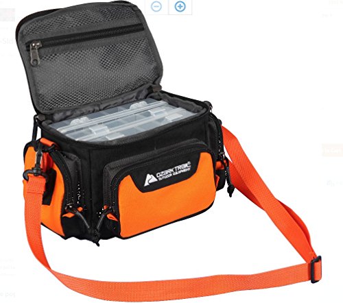 Ozark Trail Soft-Sided Tackle Bag with 3 Utility Boxes; Fishing ...