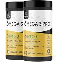 Kit 2x Ômega 3 Pro EPA/DHA (Selo Meg-3 + Vitamina E) - Livre de Metais Pesados | Amazon.com.br