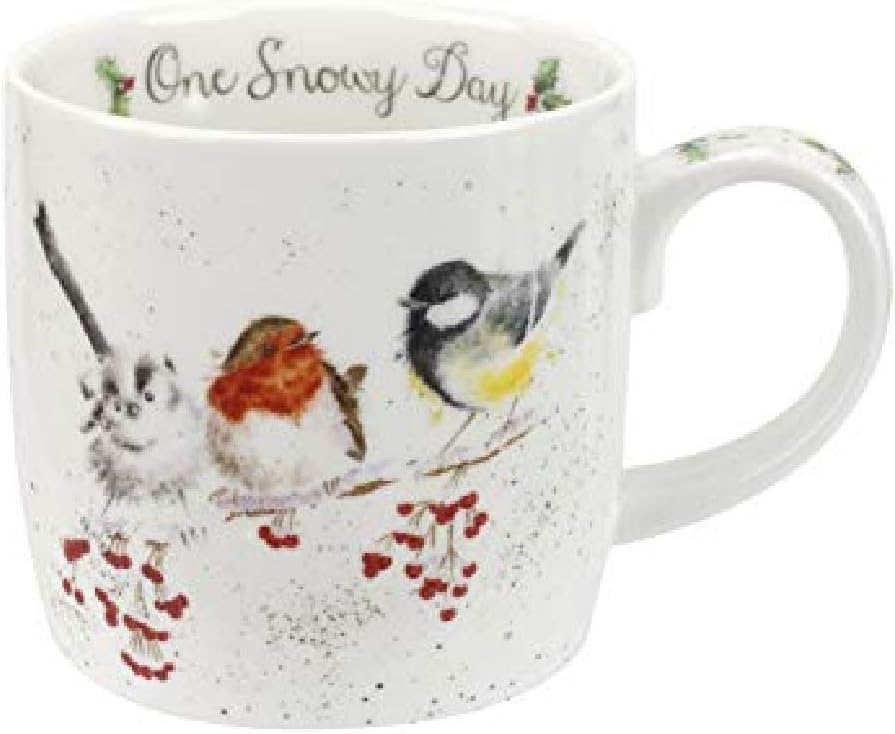 Portmeirion Home & Gifts MMOB5629-XS One Snowy Day Mug, Bone China ...