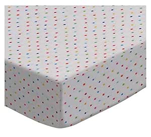 Amazon.com : SheetWorld Fitted Cradle Sheet - Primary Colorful Pindots ...