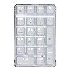 Qisan Mechanical Numeric Keypad GATERON Brown Switch Wired Crystal Case ...