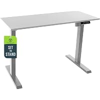 TechOrbits Adjustable Standing Desk – 47 x 24 Inch, Motorized Electric ...