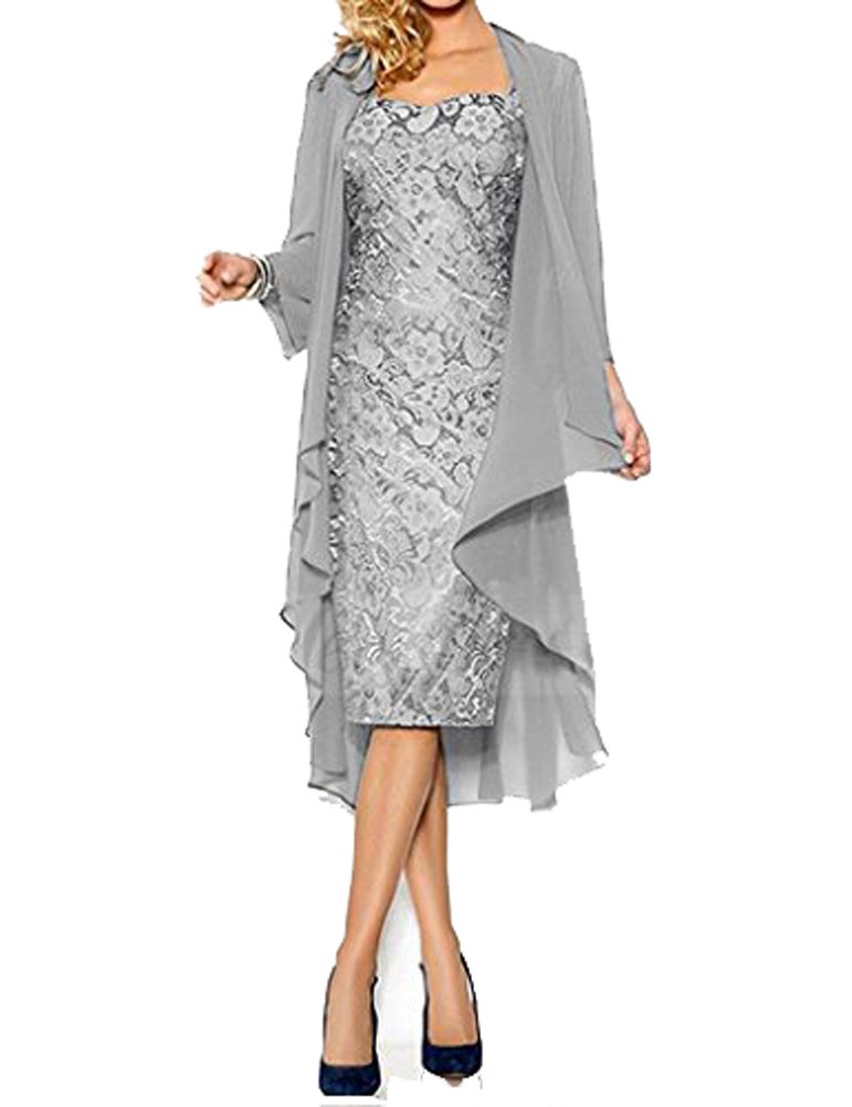 Silver Mother of the bride dresses