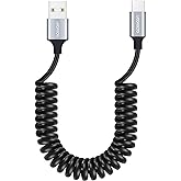 Coiled Micro USB Cable 1.5FT, CableCreation USB 2.0 A to Micro USB ...