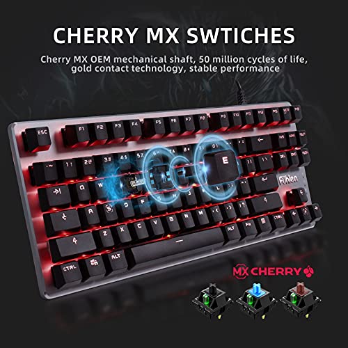 Fuhlen G87 Mechanical Keyboard 87 Keys - Tactile & Clicky Cherry MX ...